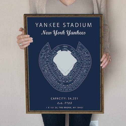 New York Yankees Yankee Stadium Word Art Print EVERY - Etsy