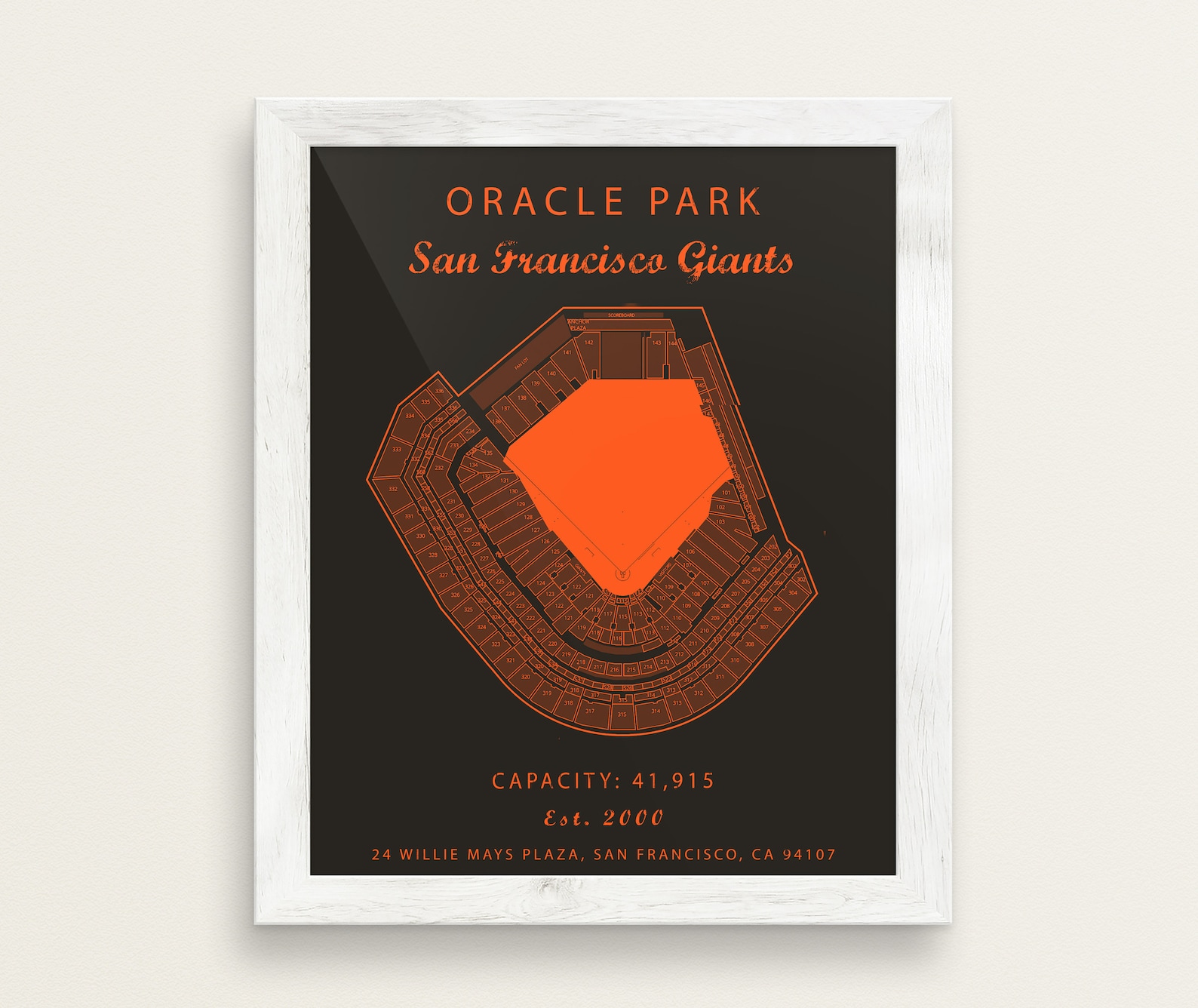 Oracle Park Seating Chart, San Francisco Giants, Sanfrancisco Giants ...
