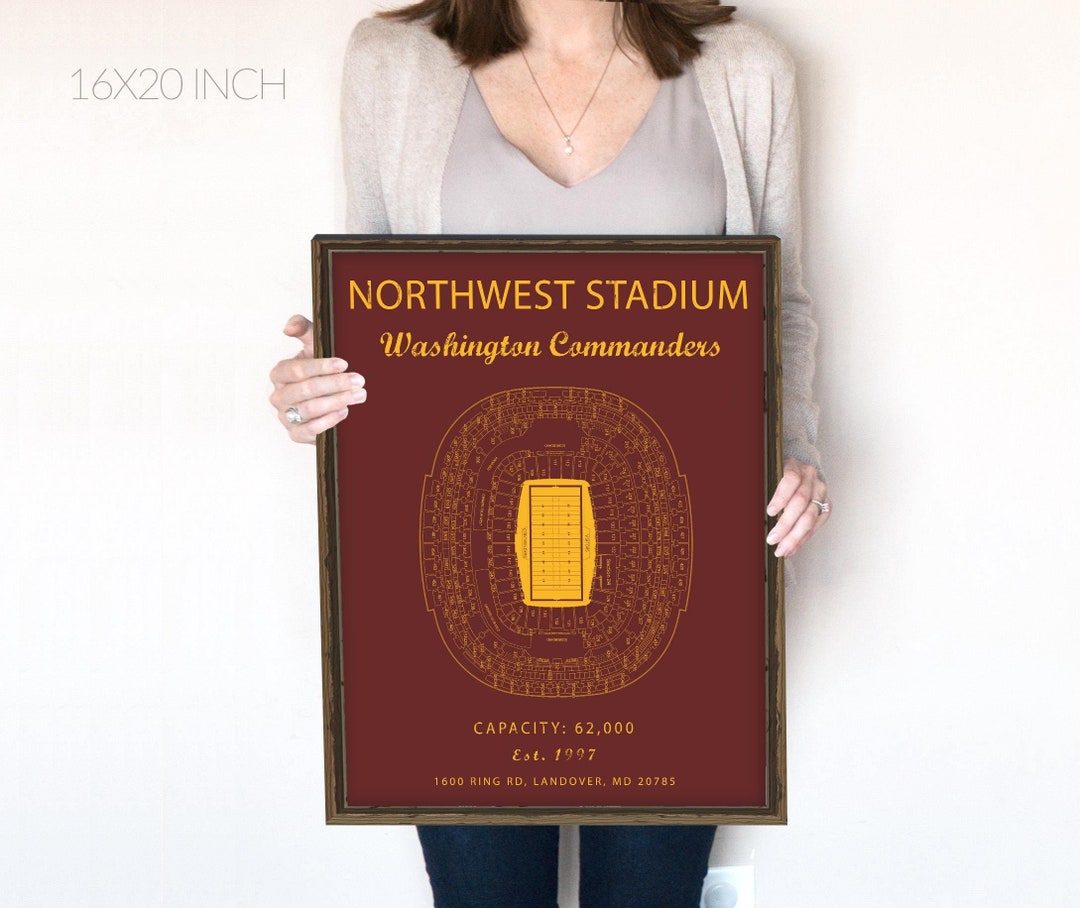 Northwest Stadium Seating Chart Sign, Washington Commanders, Northwest ...