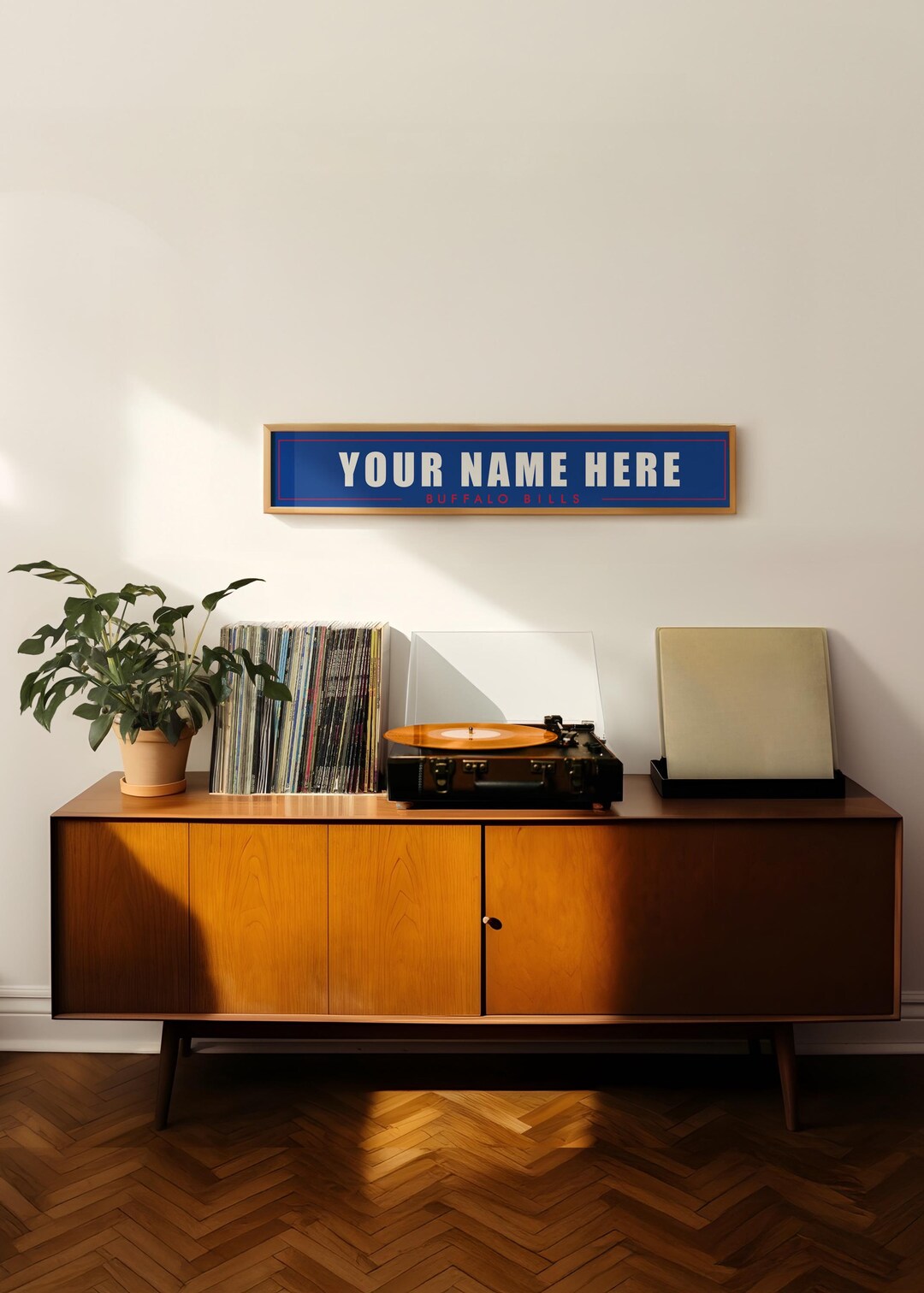 Buffalo Bills Personalized Name Plate Print - 5x30 Inches - Etsy