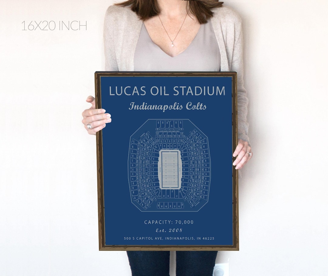 Lucas Oil Seating Chart Sign, Indianapolis Colts, Lucas Oil Stadium ...