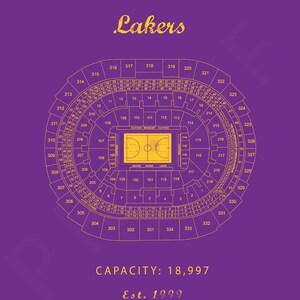 Staples Center Seating Chart, LA Lakers, Los Angeles Lakers, Los ...