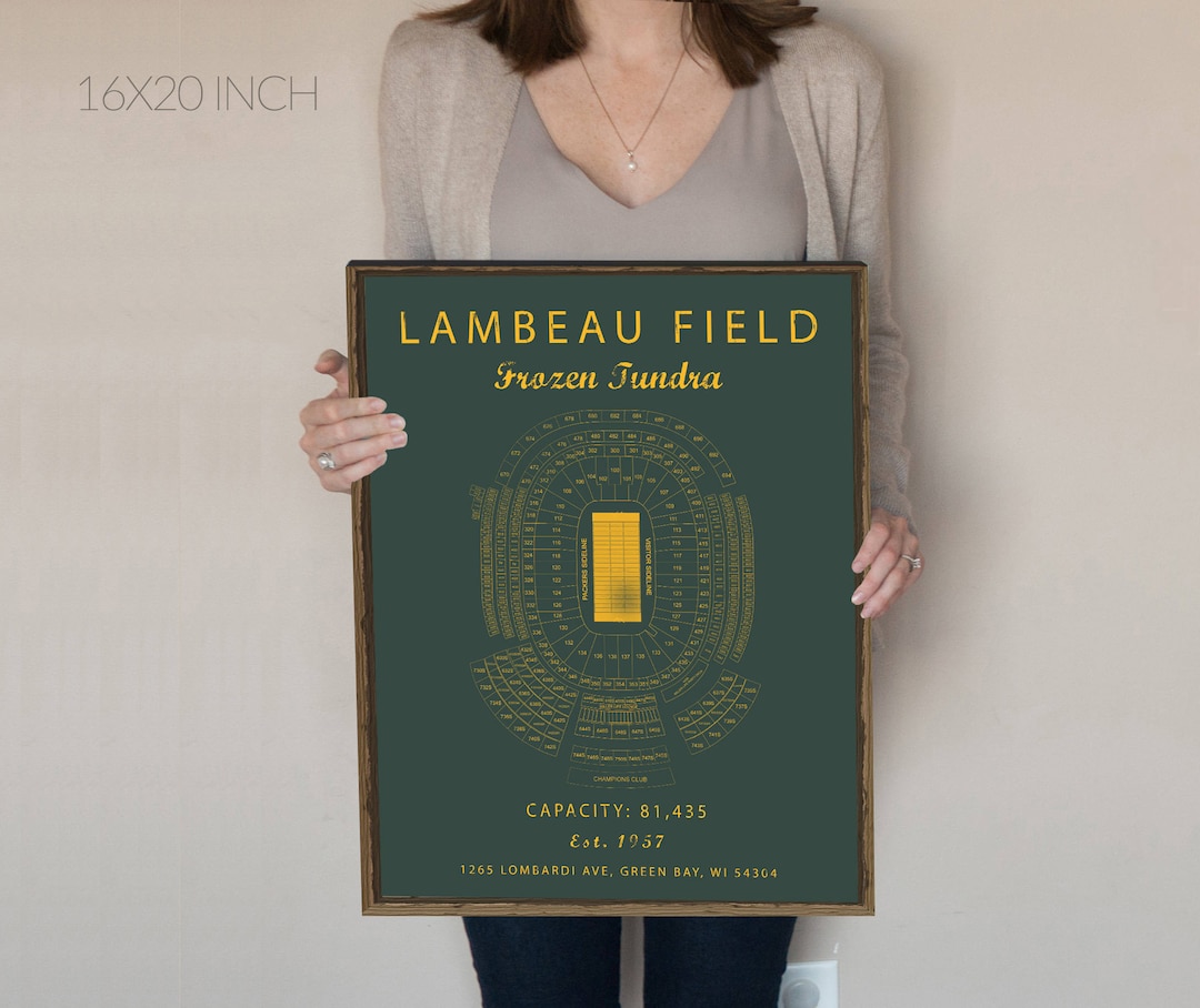 Lambeau Field Seating Chart, Green Bay Packers, Lambeau Field Sign ...