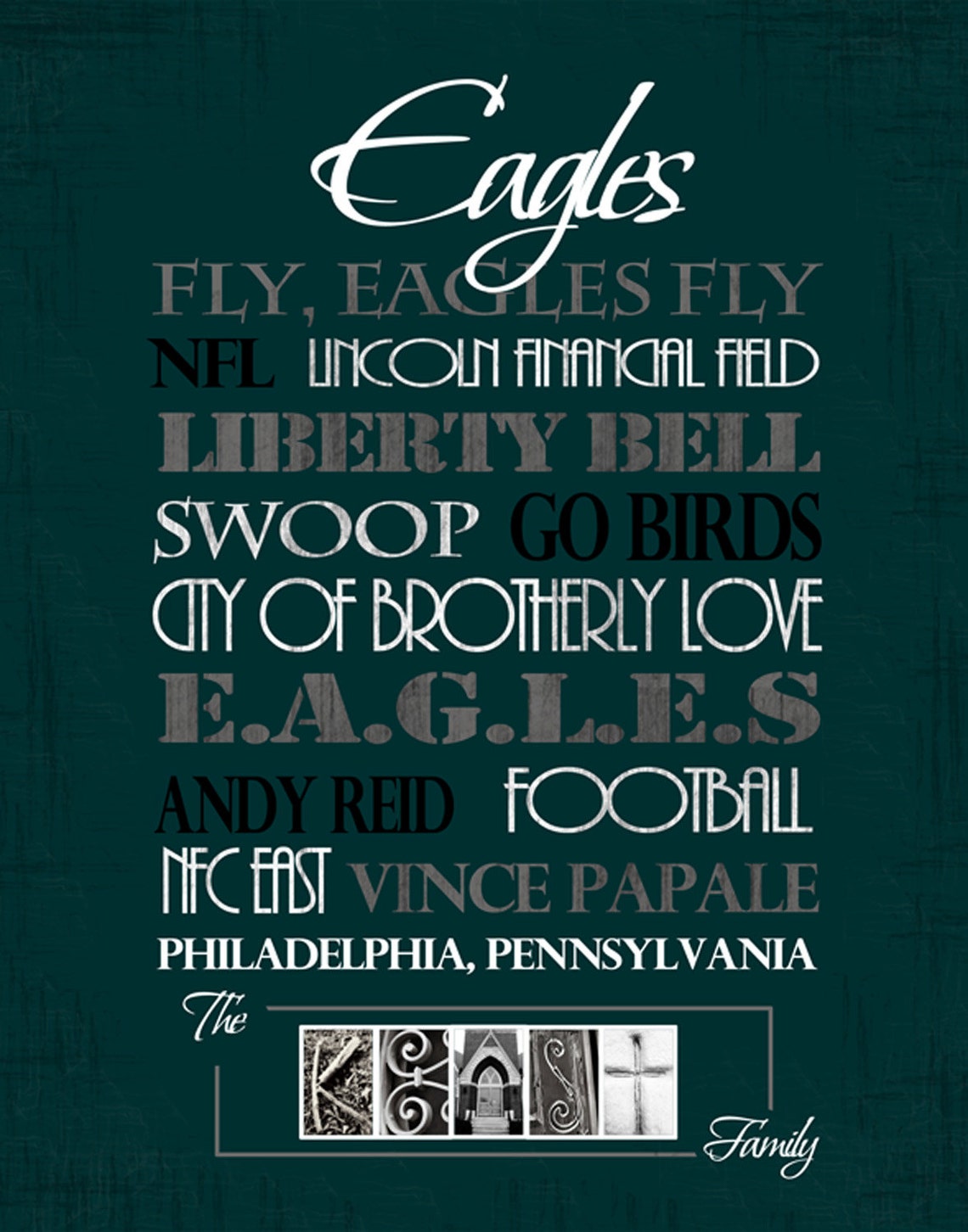 Philadelphia Eagles Print or Canvas Housewarming Gift for - Etsy
