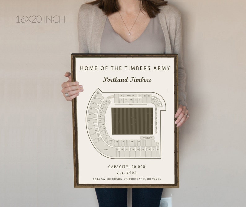 Portland Timbers, Providence Park, Timbers Art, Gift for Him, Stadium ...