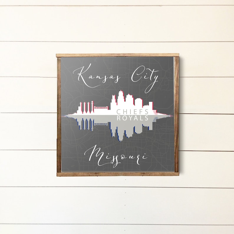 Personalized Kansas City Print Kansas City Skyline Art - Etsy