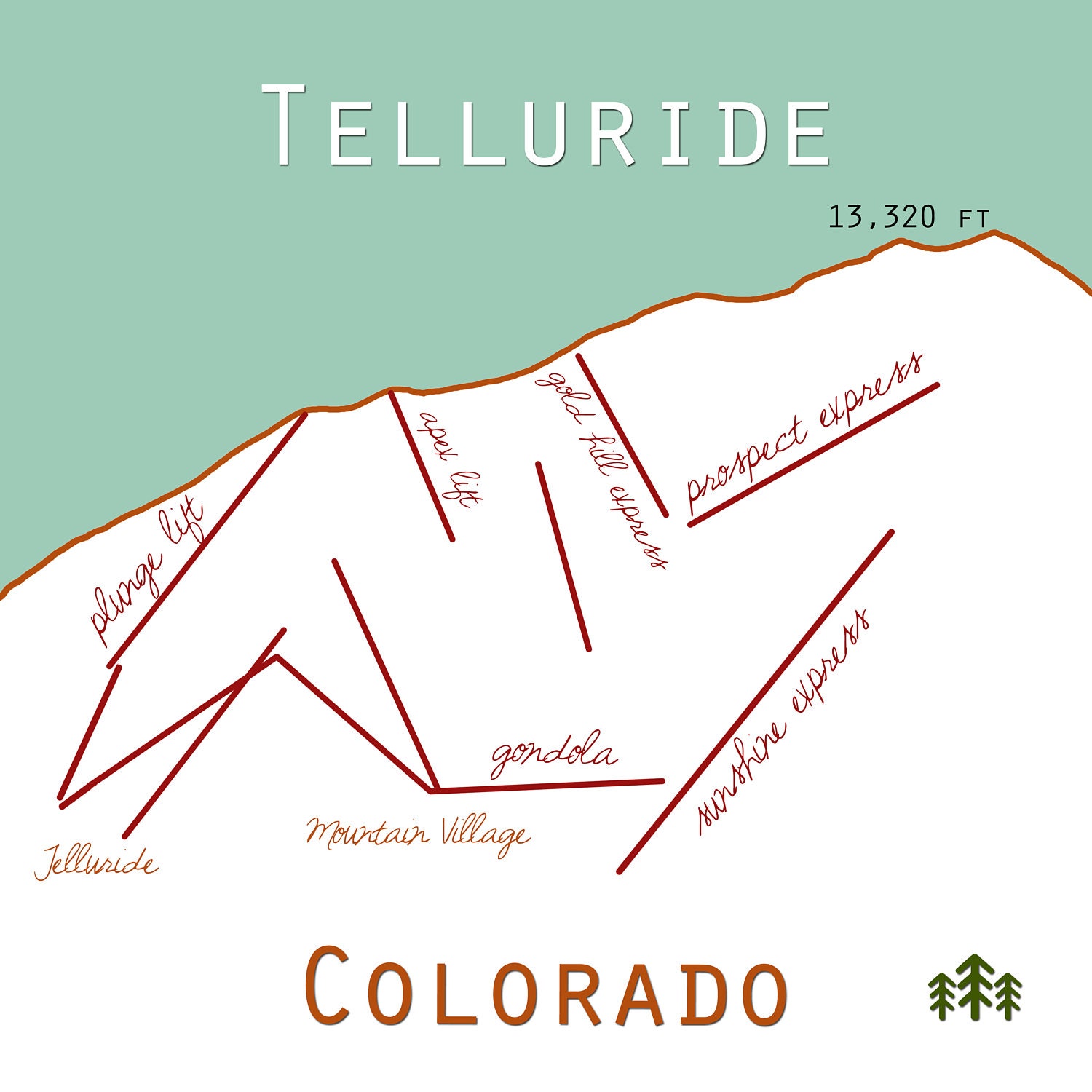 Telluride Lodging Map