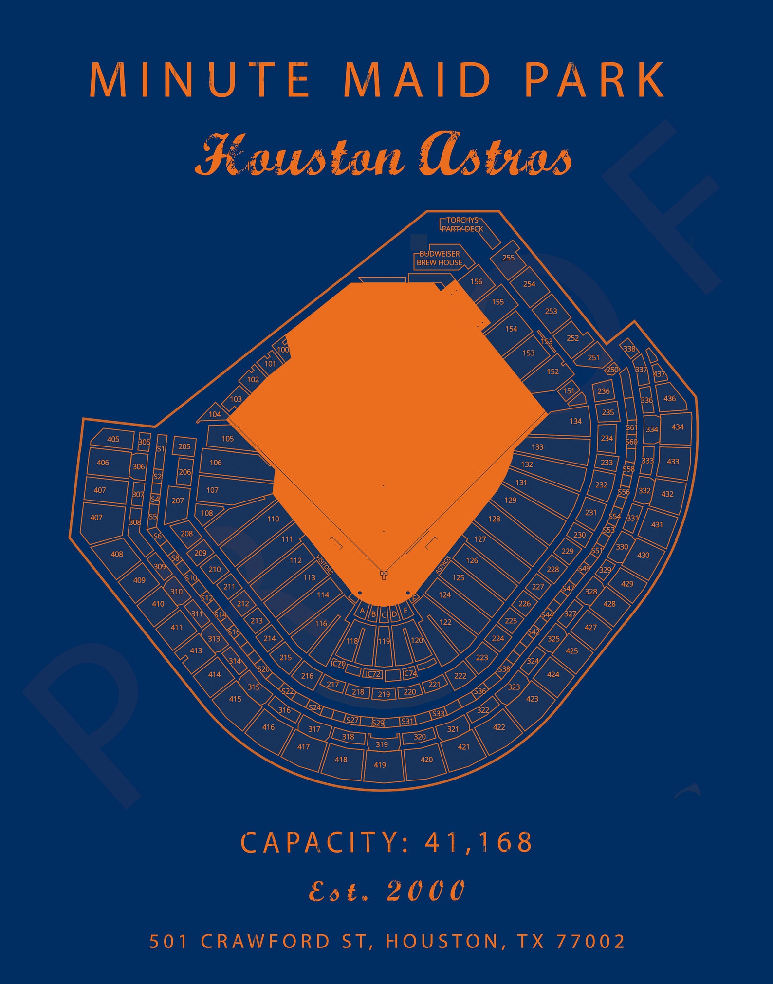 Minute Maid Park Seating Chart, Houston Astros, Minute Maid Park Sign ...