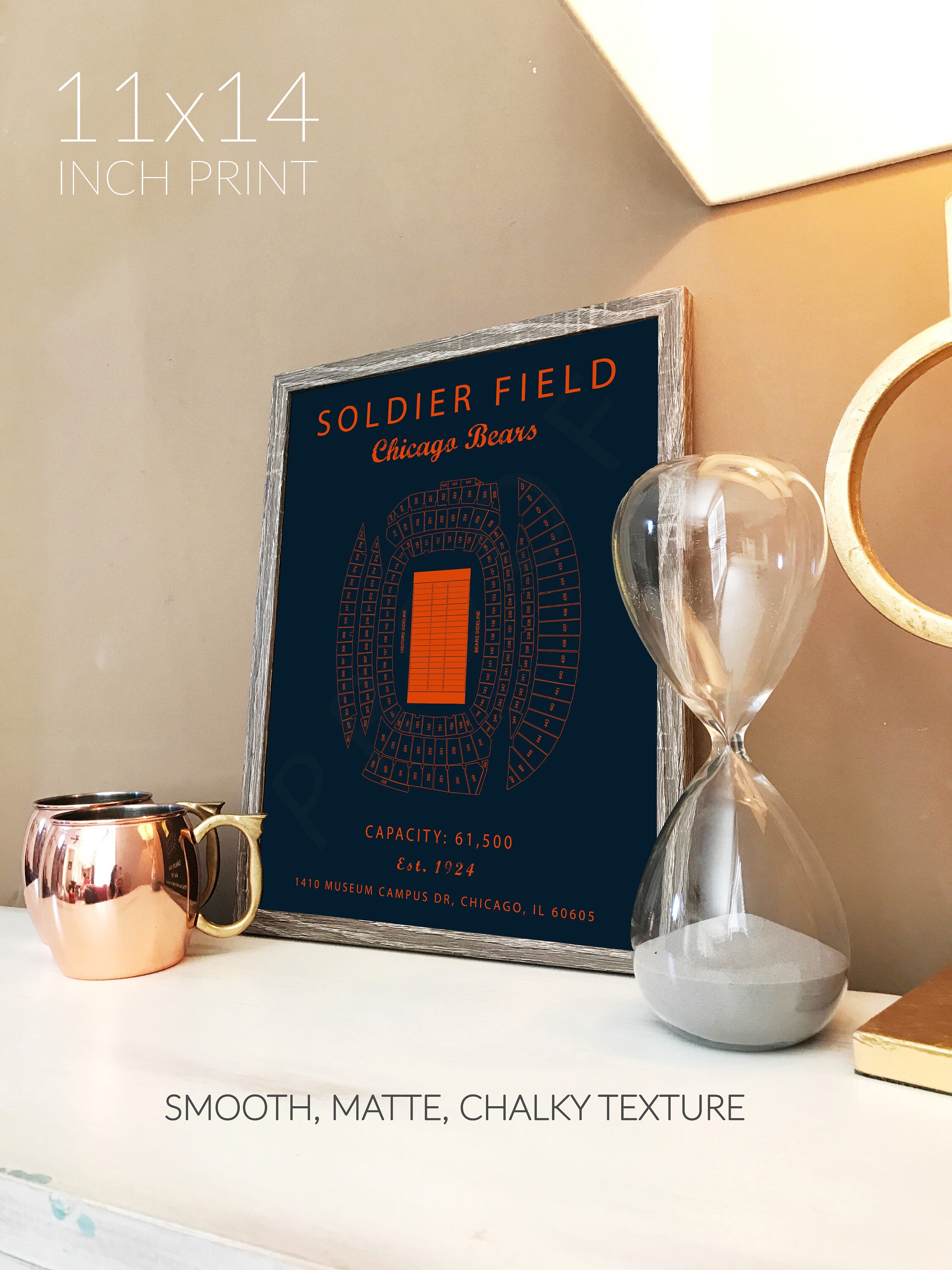 Soldier Field Soldier Field Sign Soldier Field Poster | Etsy