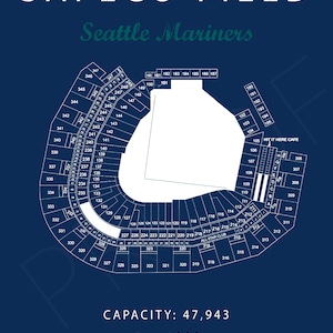 Safeco Field Seating Chart, Seattle Mariners, Mariners Sign, Mariners ...