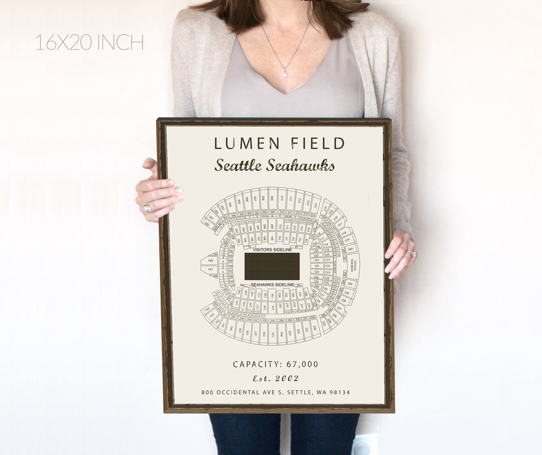 Lumen Field Seating Chart, Seattle Seahawks, Seattle Seahawks Poster ...