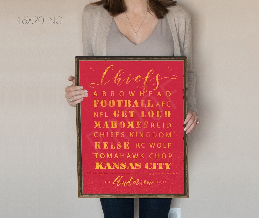 Kansas City Chiefs Print or Canvas. KC Chiefs. Kansas City Chiefs Sign ...