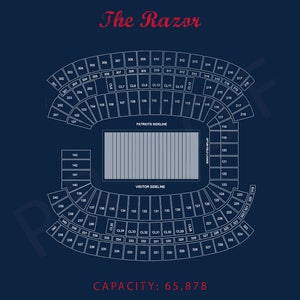 Gillette Stadium Seating Chart, New England Patriots, Gillette Stadium ...