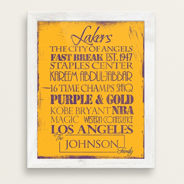 Lakers Canvas - Etsy