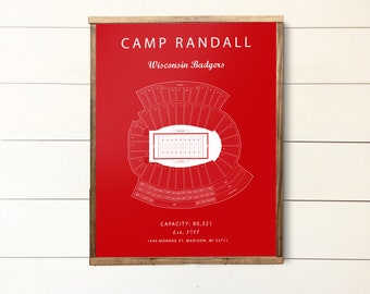 Wisconsin Badgers Print | Etsy