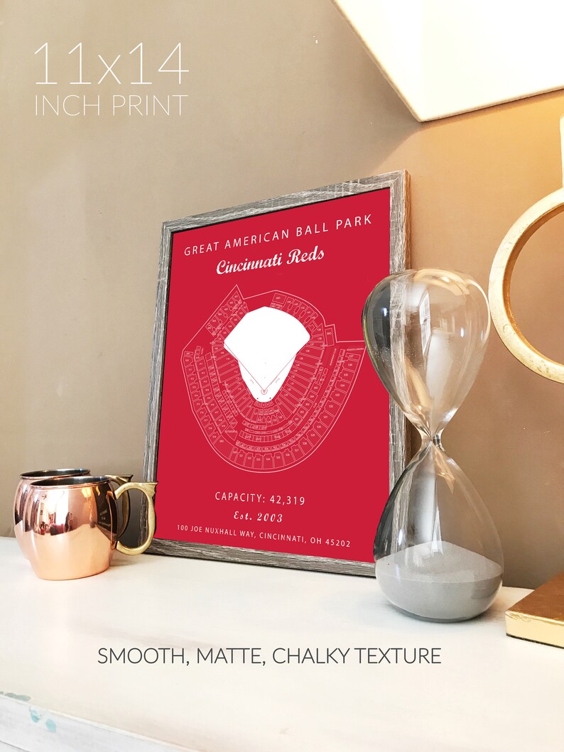 Great American Ball Park Seating Chart Cincinnati Reds GABP | Etsy