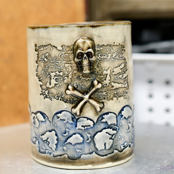 Porcelain Skull Mug - Etsy