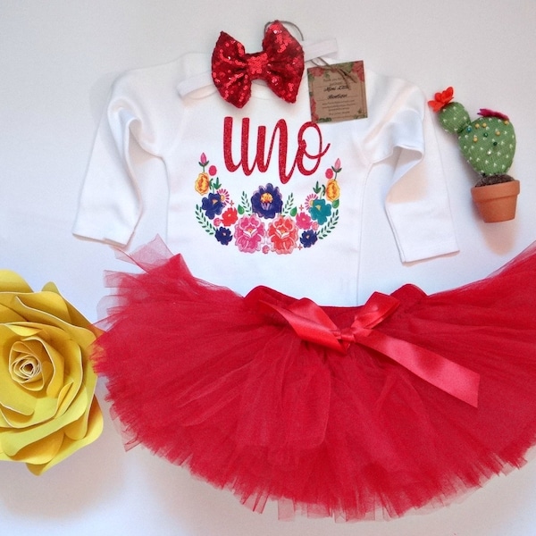 Uno Tutu Set - Etsy