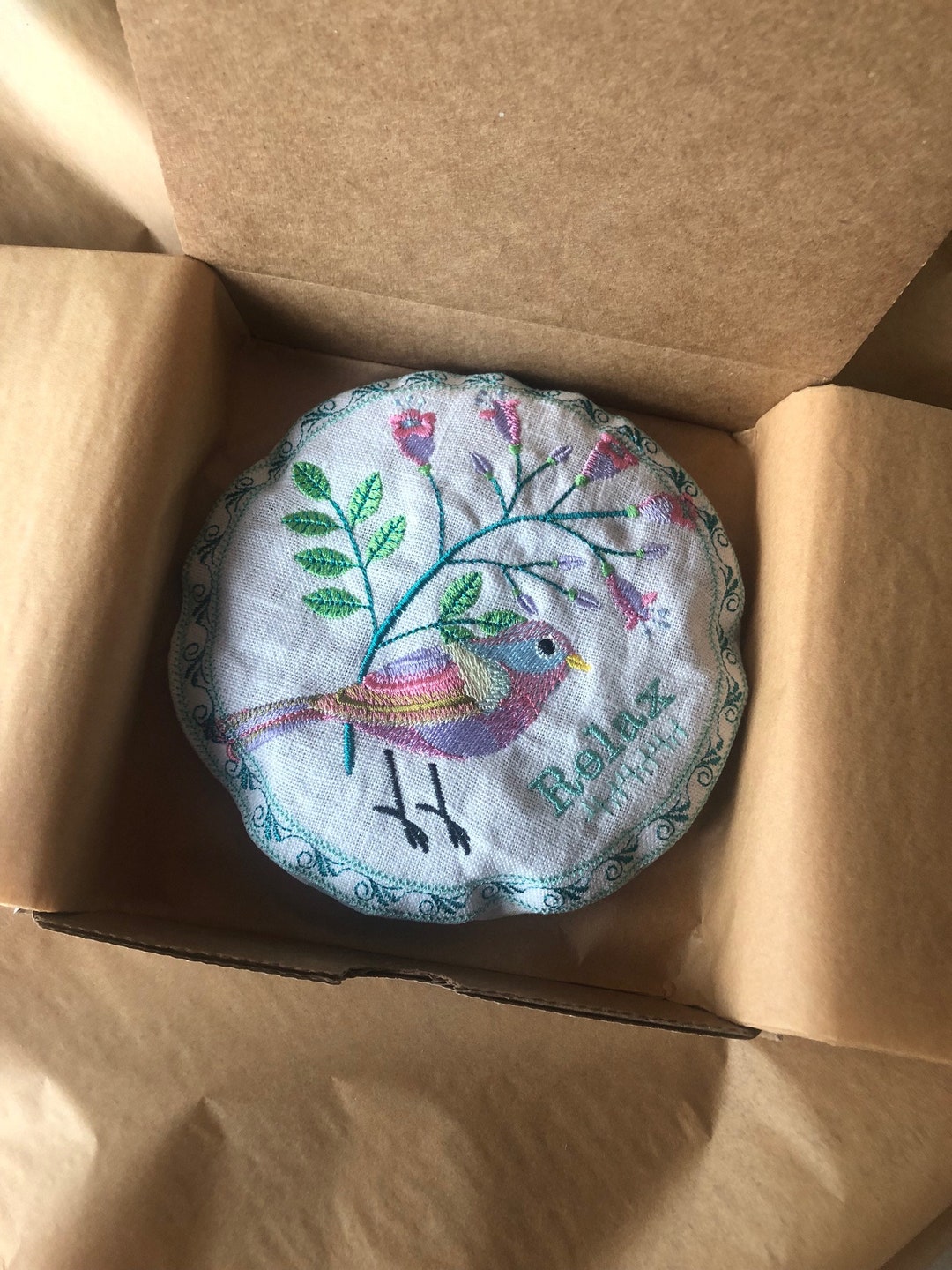 Book Weight, Paper Weight, Sewing Pattern Weight, Bookmark, Embroidered ...