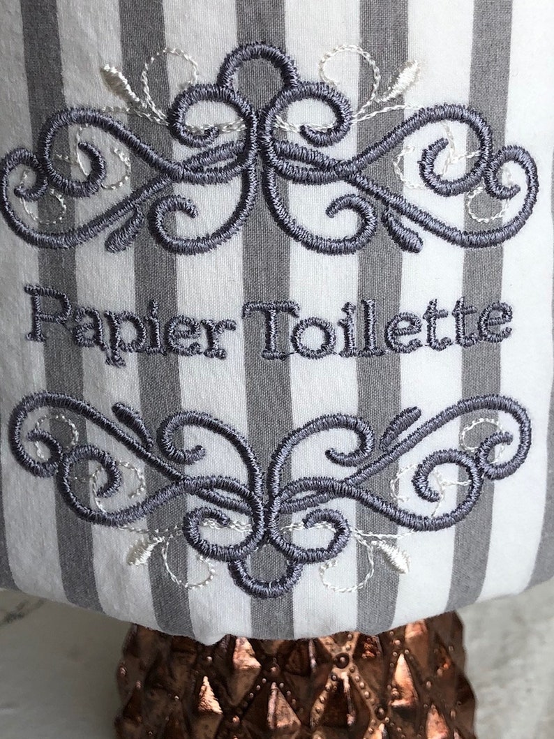 Toilet Paper Roll Cover Wrap & Tuck Embroidered Bathroom Decor | Etsy