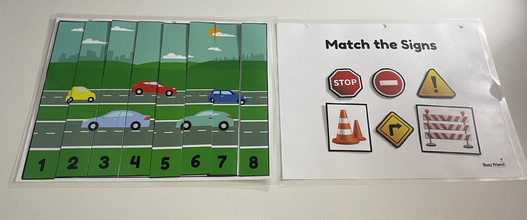 Cars/trucks Preschool Toddler Busy Book - Etsy
