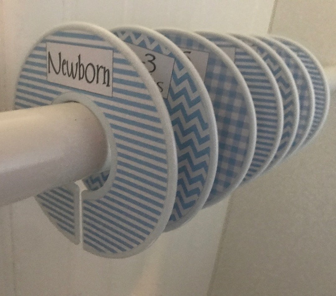 Baby Closet Dividers Organizers Clothes Dividers Light Blue Nursery ...