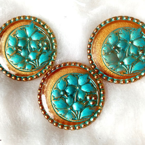 Czech Glass Buttons - Etsy