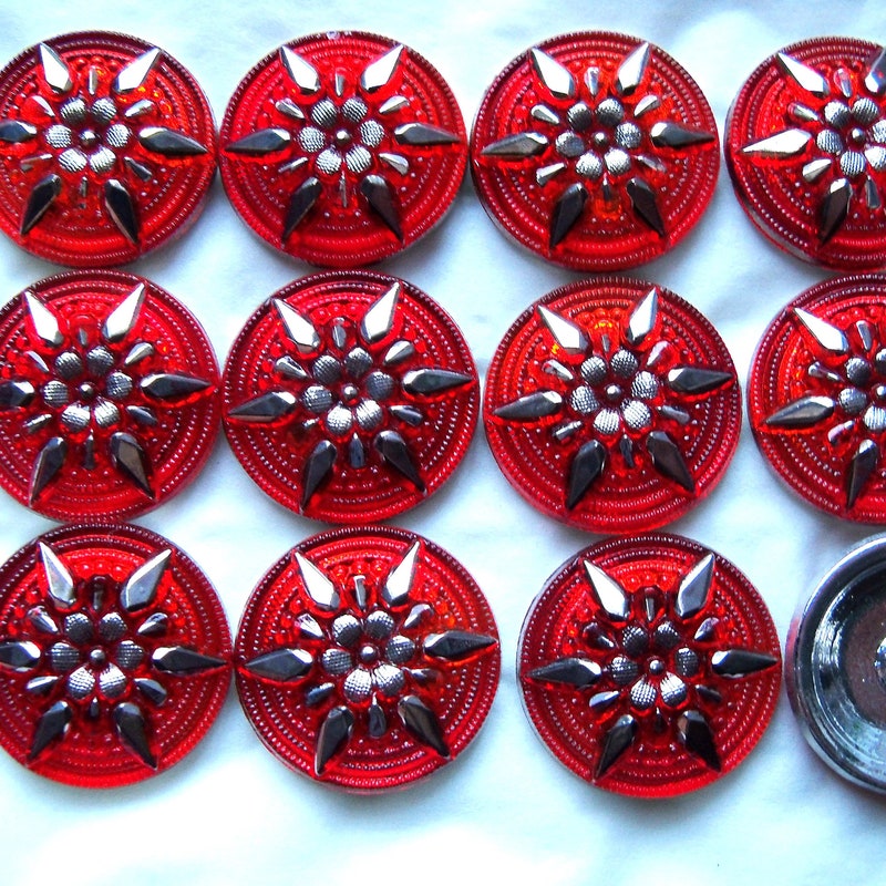Czech Glass Buttons - Etsy