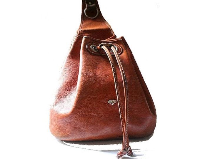 90s RUCKSACK Tan Leather GIL HOLSTERS - Etsy