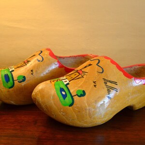 Dutch Wooden Clogs. Vintage Dutch Shoes Souvenir. Made in Holland. VT47 ...