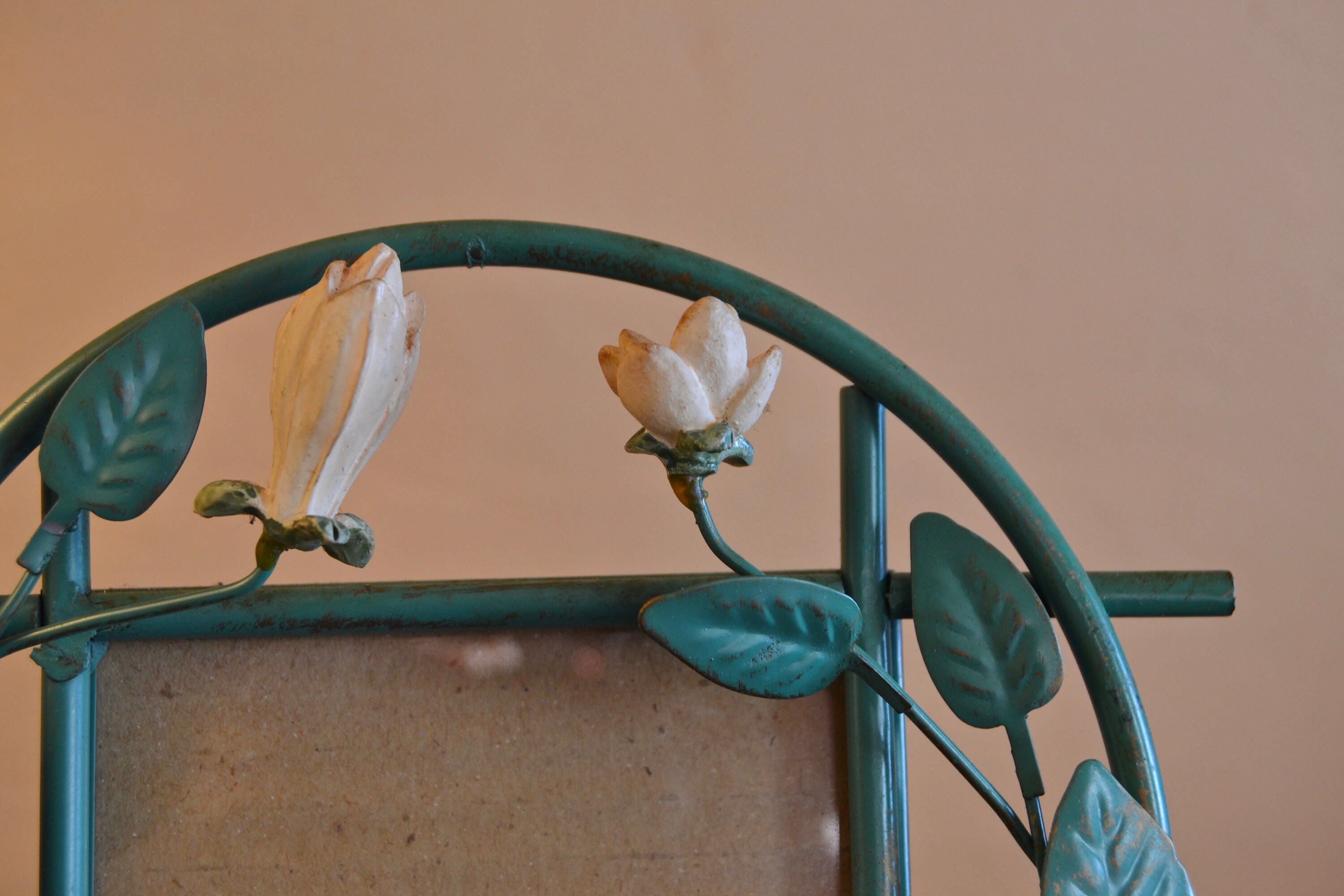 Rose Trellis Standing Photo Frame. Climbing Yellow Rose Metal - Etsy