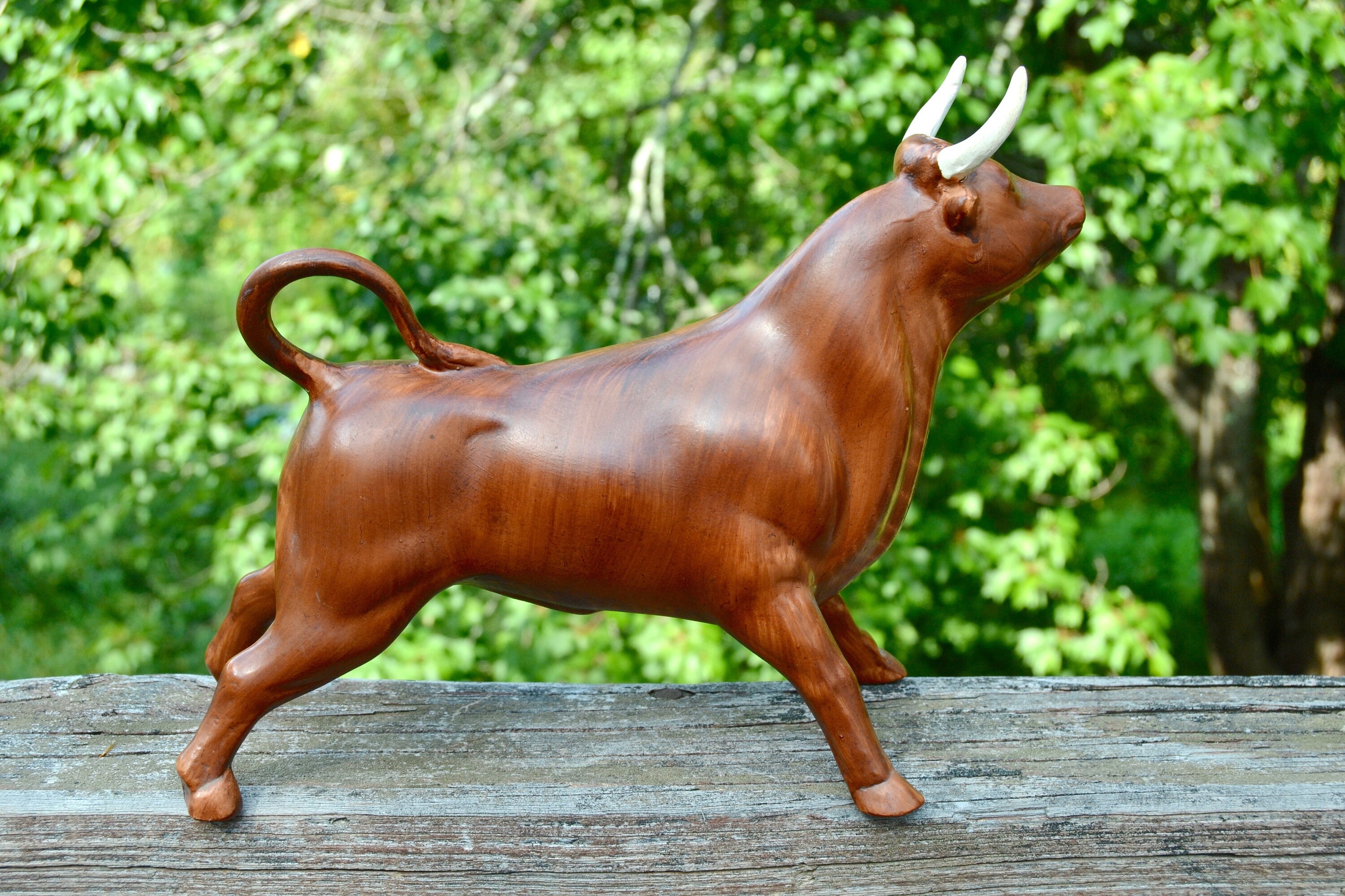 Large Bull Statue. Ceramic Bull Figurine. VC534 - Etsy