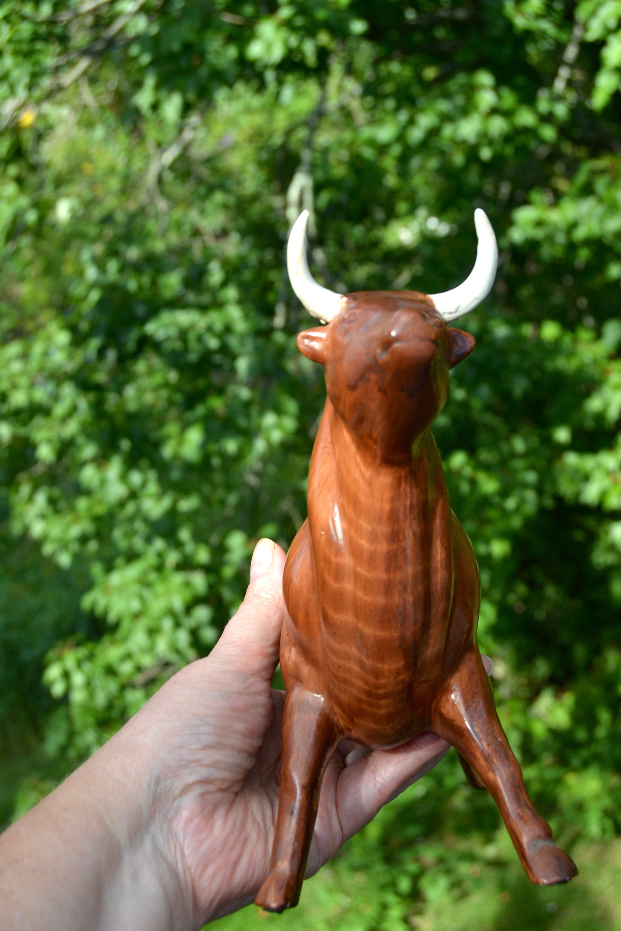 Large Bull Statue. Ceramic Bull Figurine. VC534 - Etsy