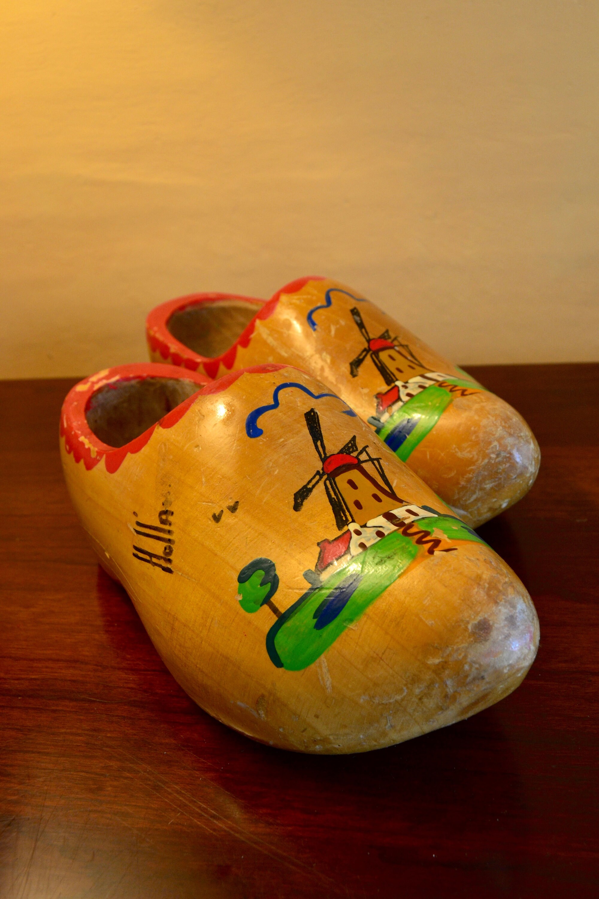 Dutch Wooden Clogs. Vintage Dutch Shoes Souvenir. Made in - Etsy