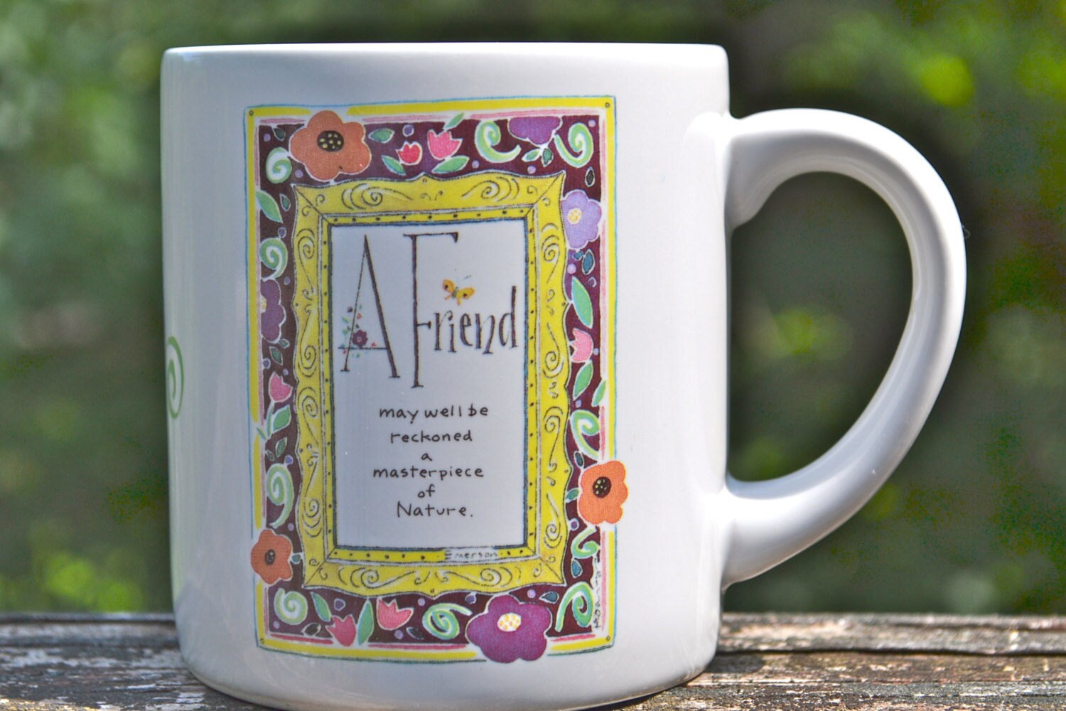BFF Mug. A Friend is a Masterpiece of Nature Friendship Mug - VC183 - Etsy