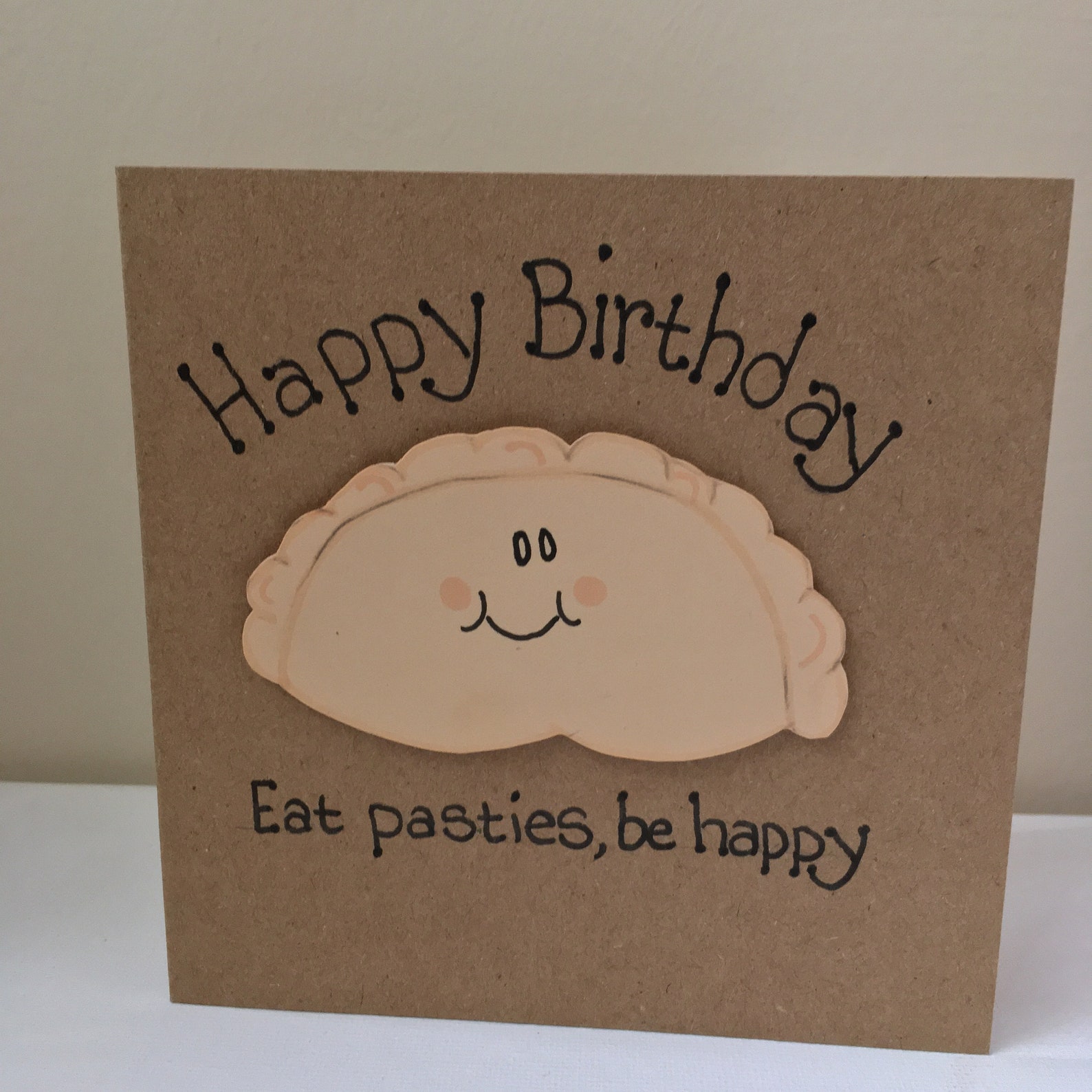 Pasty Birthday Card - Etsy