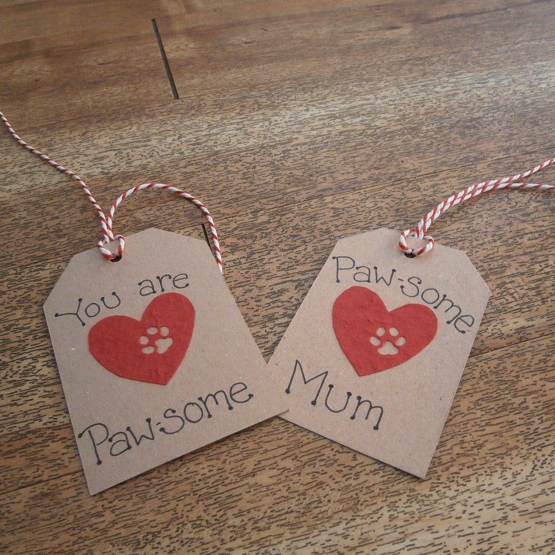 Paw-some Gift Tag - Etsy