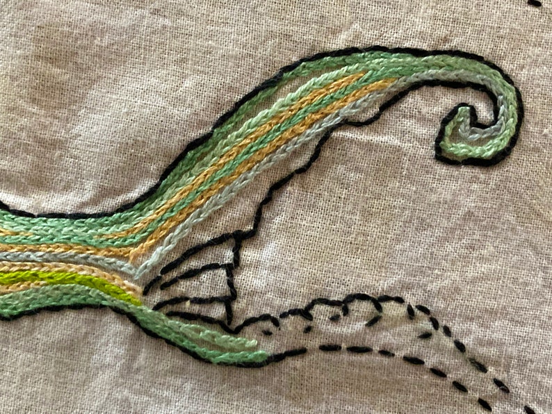 Art Deco Mermaid Hand Embroidery PDF Pattern - Etsy