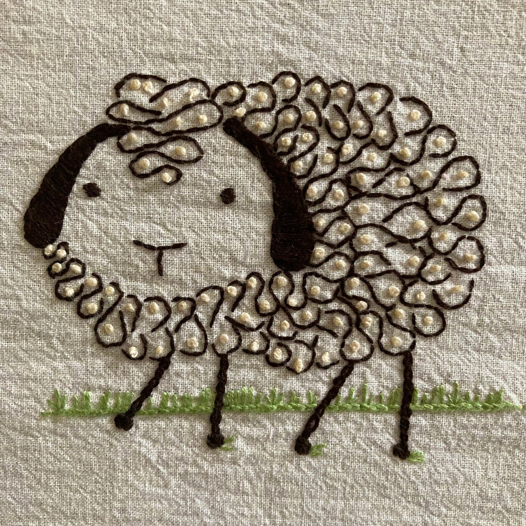 SHEEPLE - Hand Embroidery Pattern PDF - Etsy