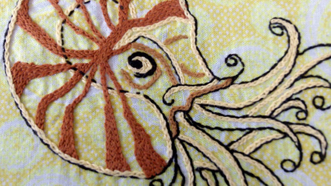 NAUTILUS Hand Embroidery Pattern PDF - Etsy