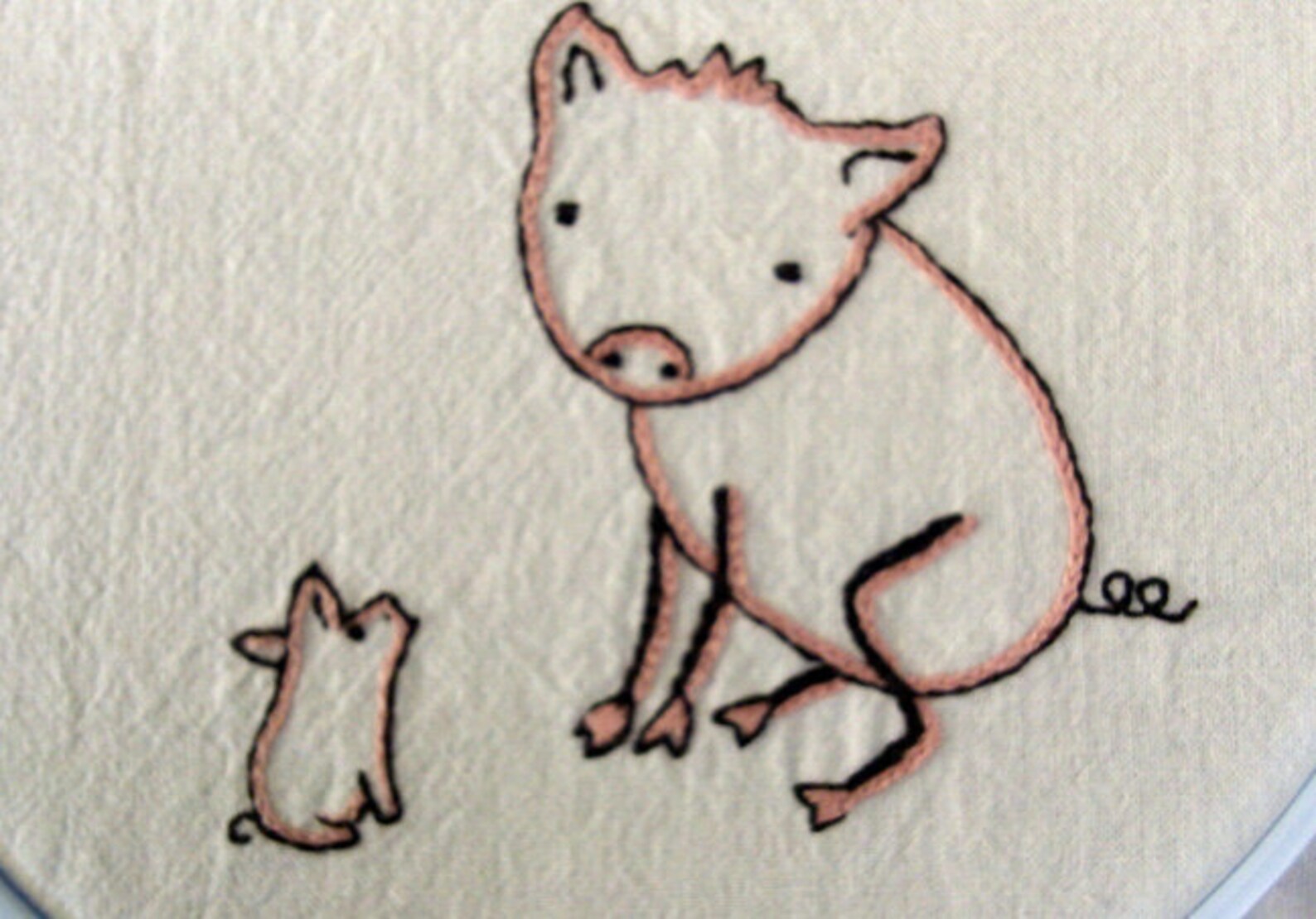 PIGGINS and Friend Hand Embroidery Pattern PDF - Etsy