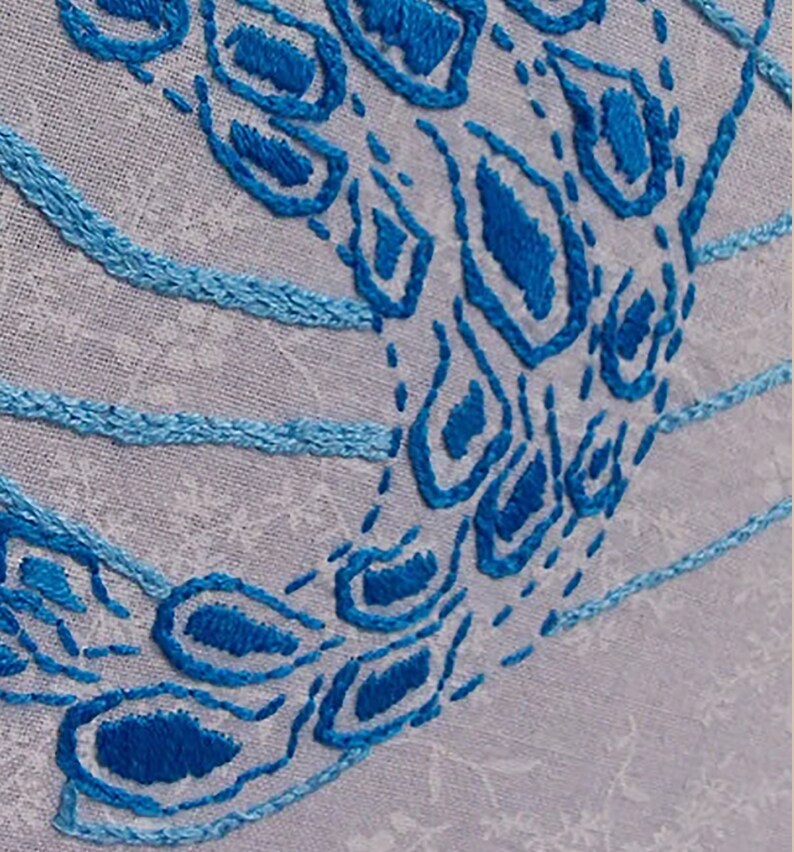 Deco Peacock Hand Embroidery PDF Pattern - Etsy