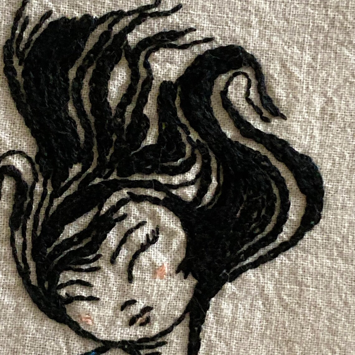 Striped Mermaid - Hand Embroidery Pattern PDF - Etsy