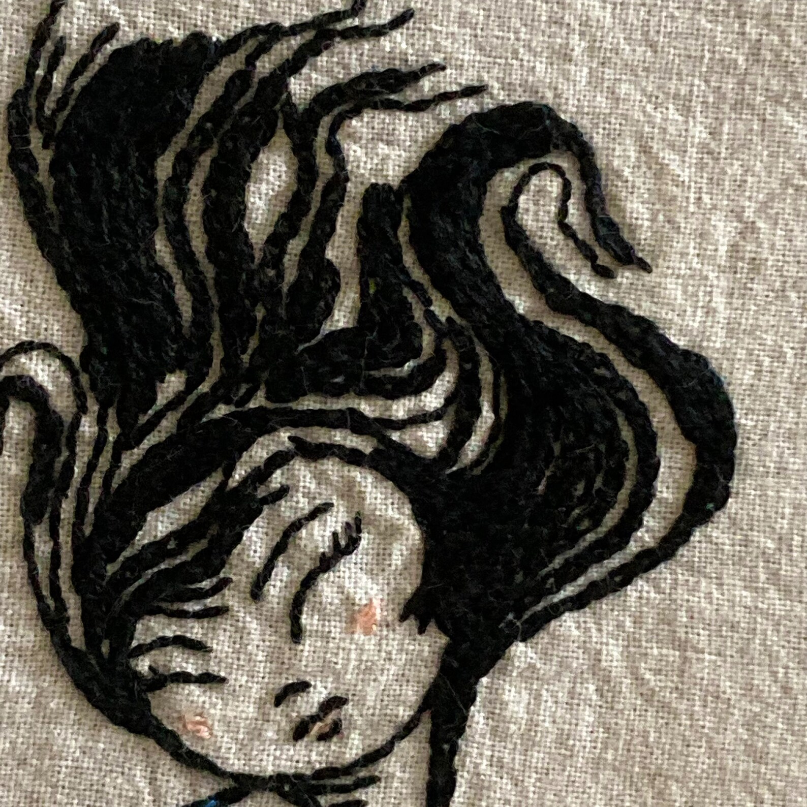 Striped Mermaid - Hand Embroidery Pattern PDF - Etsy
