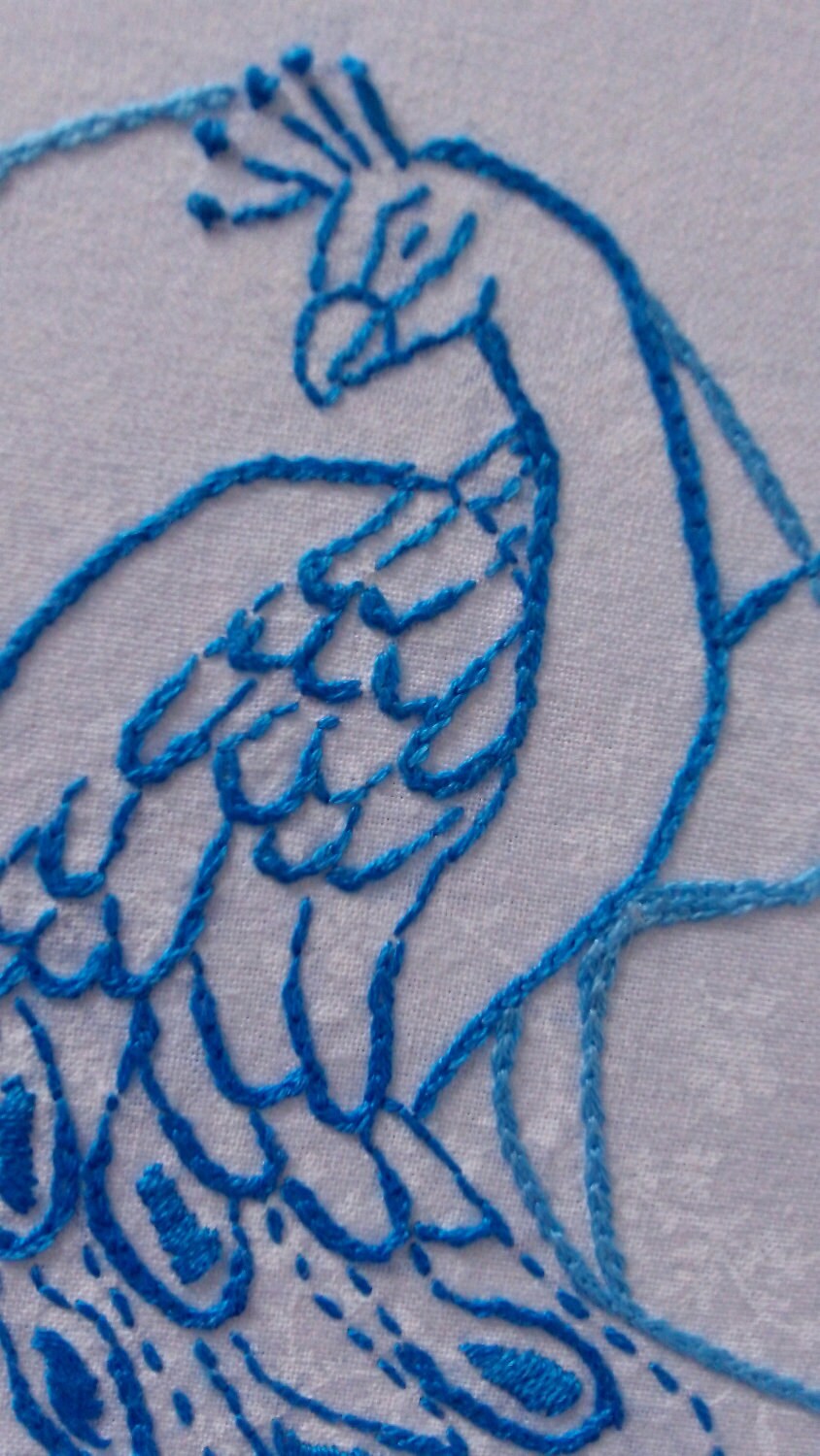 Deco Peacock Hand Embroidery PDF Pattern - Etsy