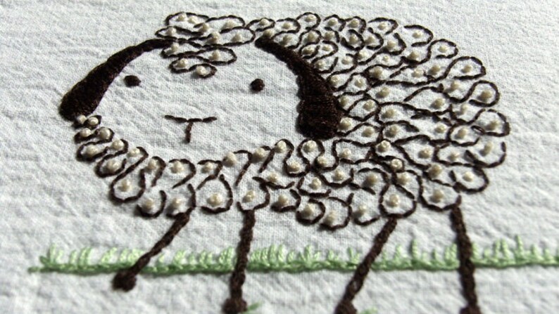 SHEEPLE Hand Embroidery Pattern PDF - Etsy