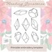 Healing Gemstones Hand Embroidery Printable Pattern, PDF - Etsy