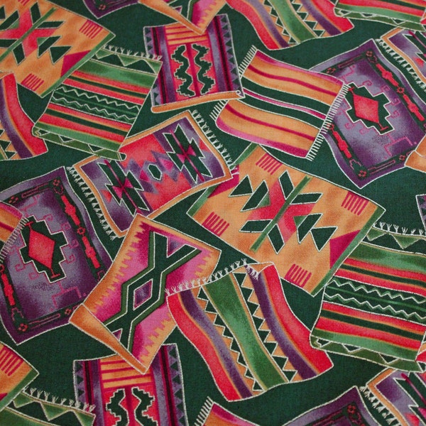 Aztec Print Cotton Fabric - Etsy
