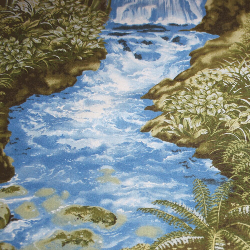 Waterfall Quilting Fabric - Etsy