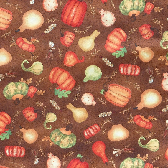 Wilmington Prints Harvest Market 76302 Fall Cotton Print - Etsy